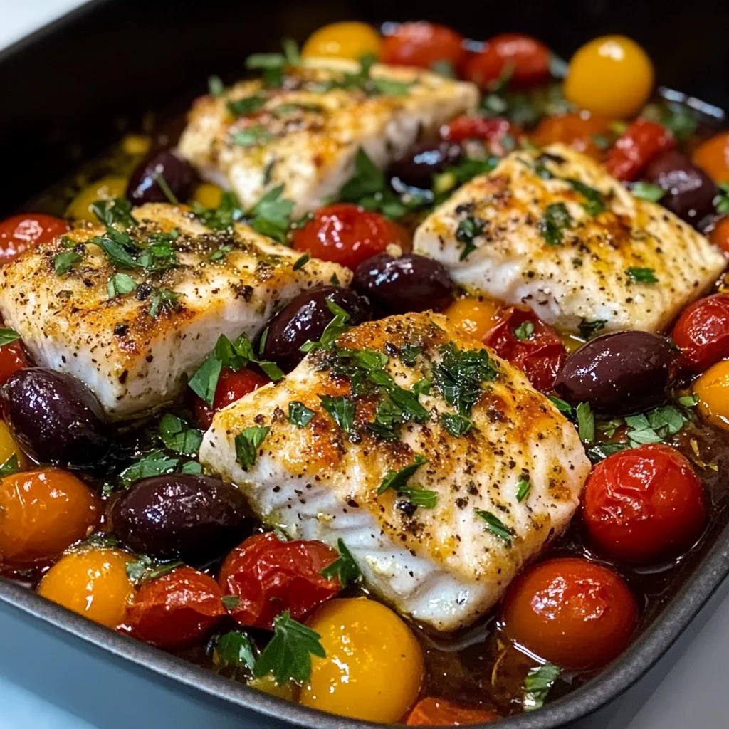 Mediterranean Baked Fish
