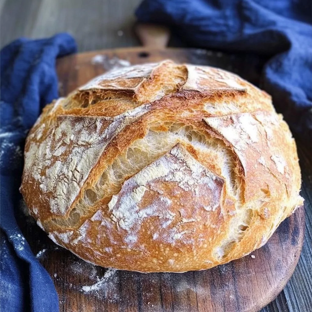Rustic Italian Crusty Bread Recipe