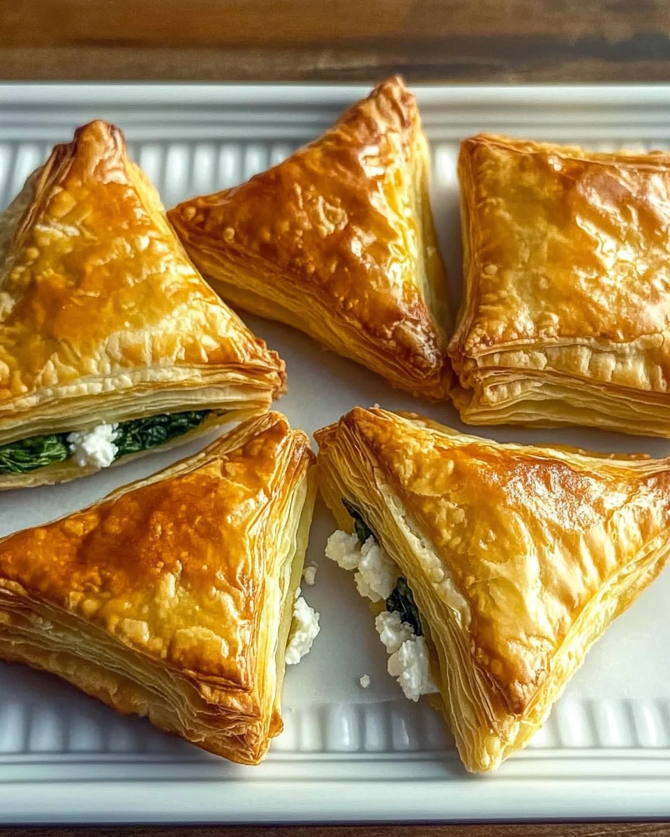 Flaky Spinach Feta Puff Pastry: Irresistible Appetizer Delight